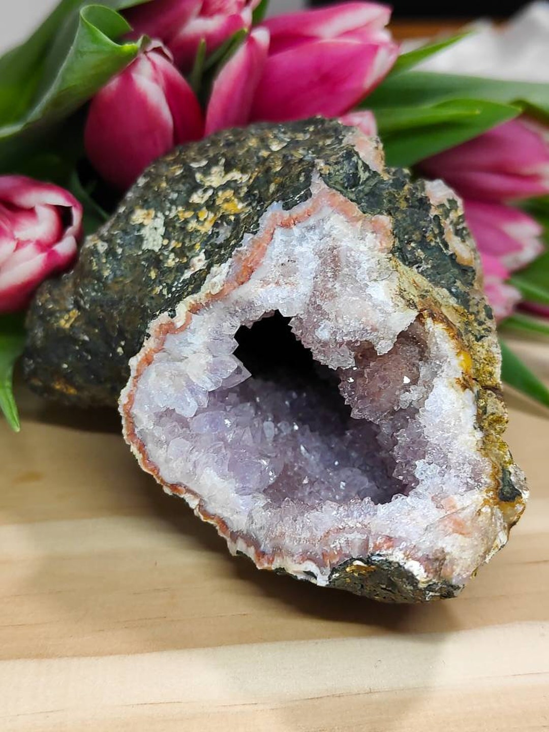 Natural Amethyst Geode From Maroc - Etsy