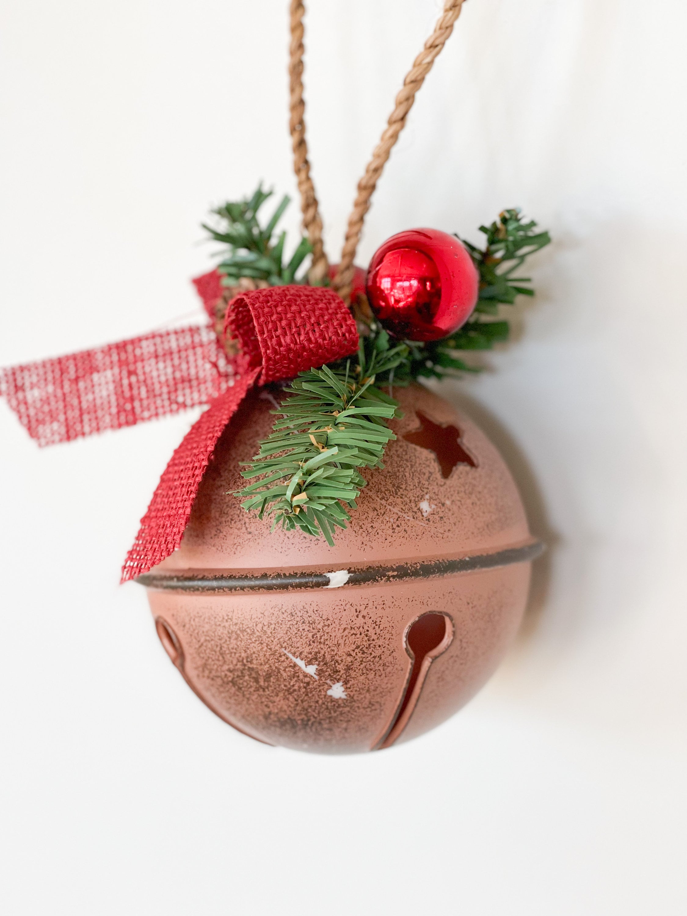 Vintage inspired bell Christmas Ornament Rustic Bell | Etsy