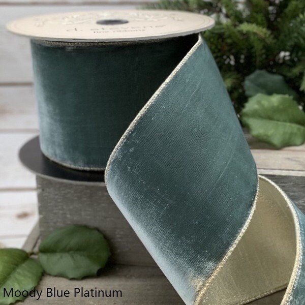 Blue Velvet Ribbon - Etsy