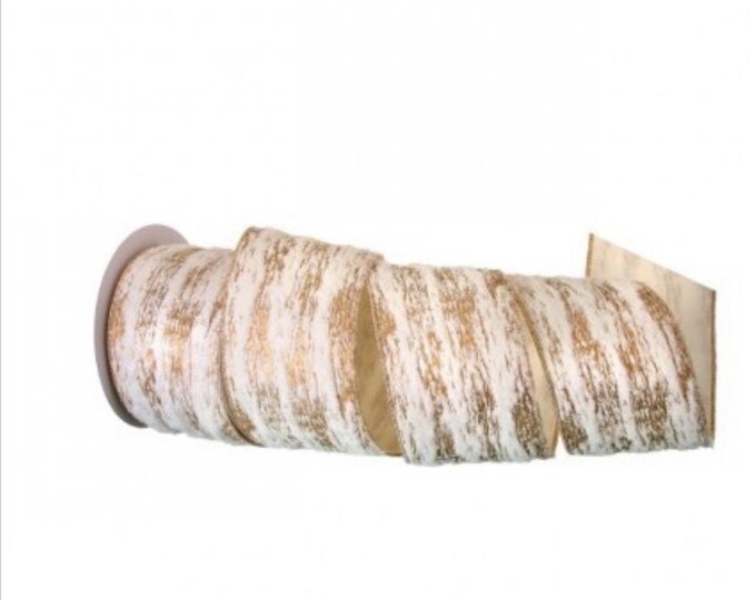 4 Champagne & Fur Ribbon 4 Designer Wired Ribbon 10 - Etsy