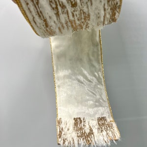 4 Champagne & Fur Ribbon, 4 Designer Wired Ribbon, 10 Yard Roll, Craft ...