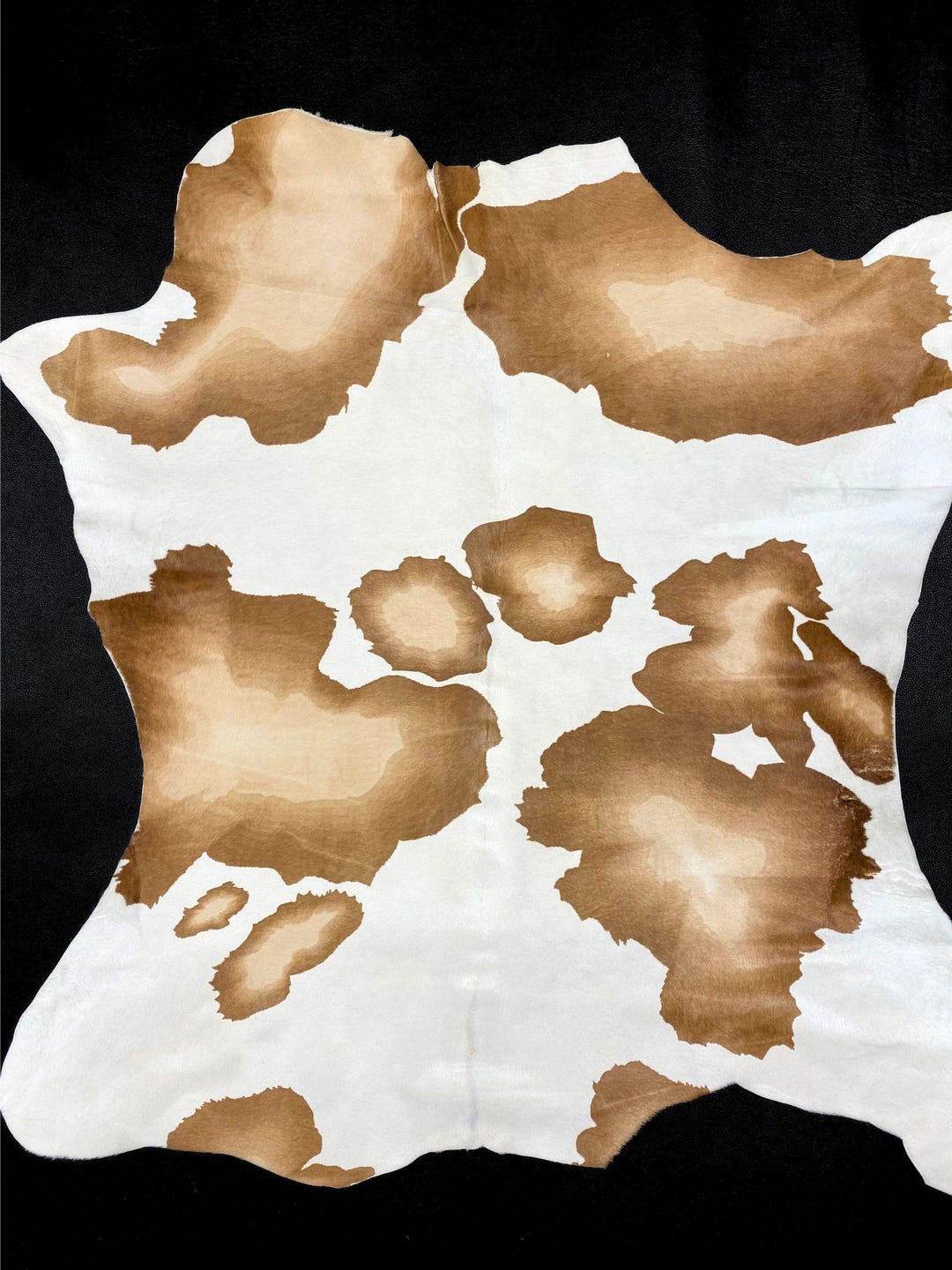 Light Brown Cow Print Pony Calfskin Hair on Leather Hides Luxury ...
