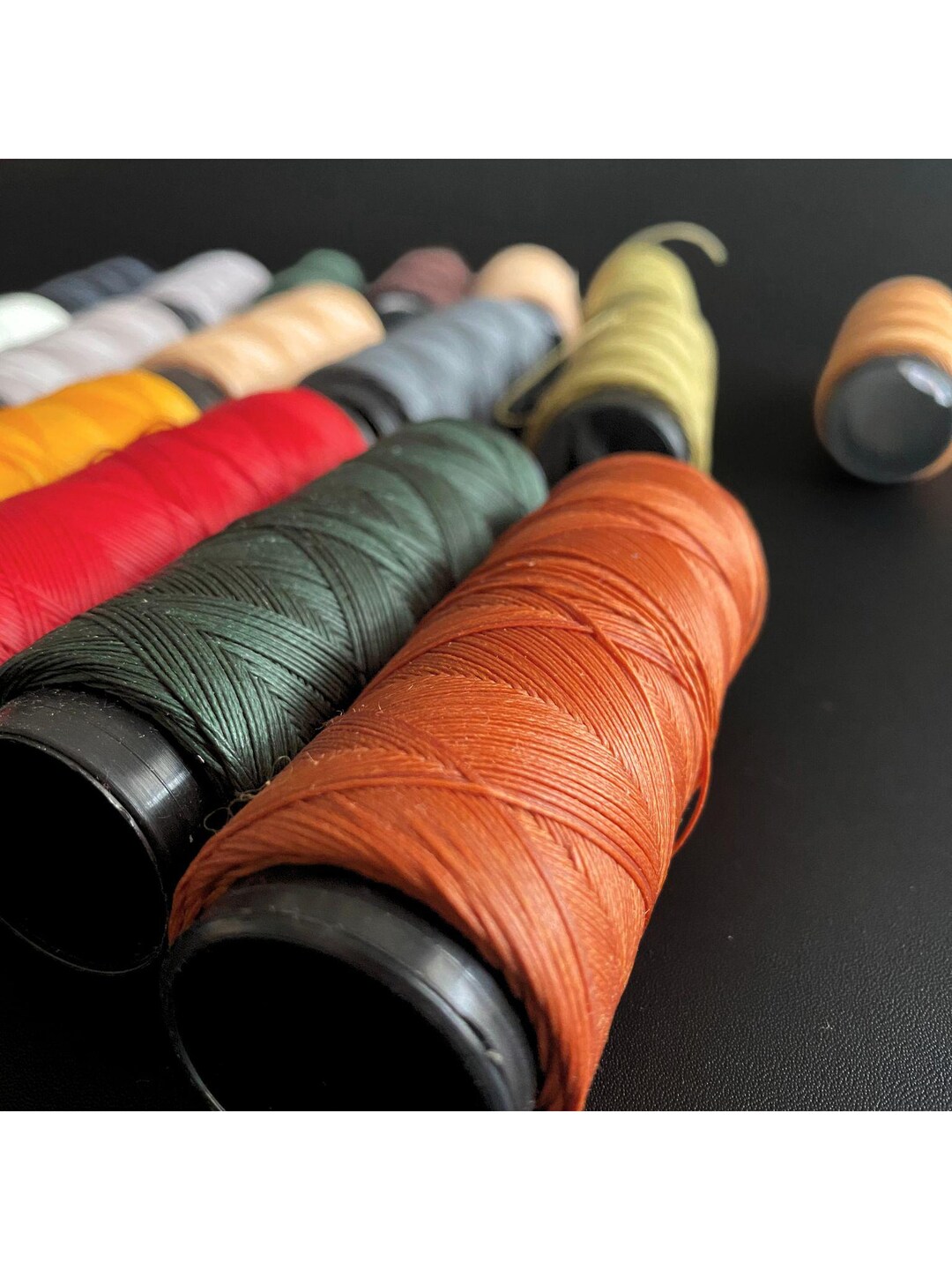 Italian Braided Waxed Polyester Thread | Leather Sewing, Bags, Shoes (0 ...