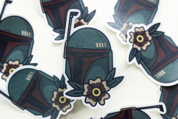Boba Fett Sticker Star Wars | Etsy