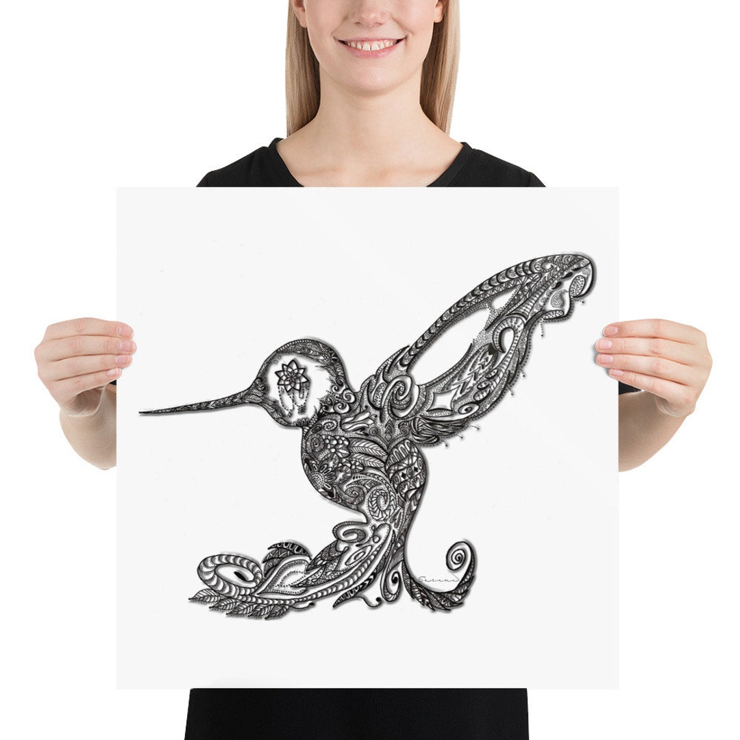 Hummingbird Colibri Poster - Etsy