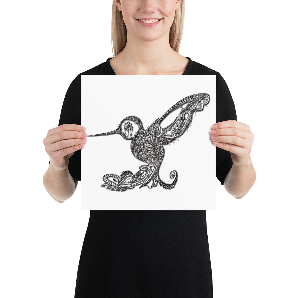 Hummingbird Colibri Poster - Etsy