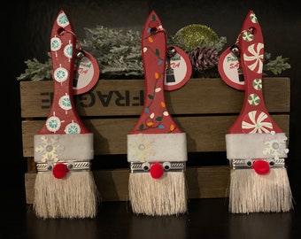 Paint Brush Santa Ornament | Etsy