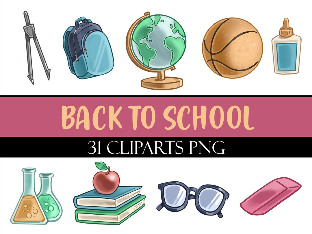 School PNG Cute Little School Clipart 31 Graphics School Supplies ...
