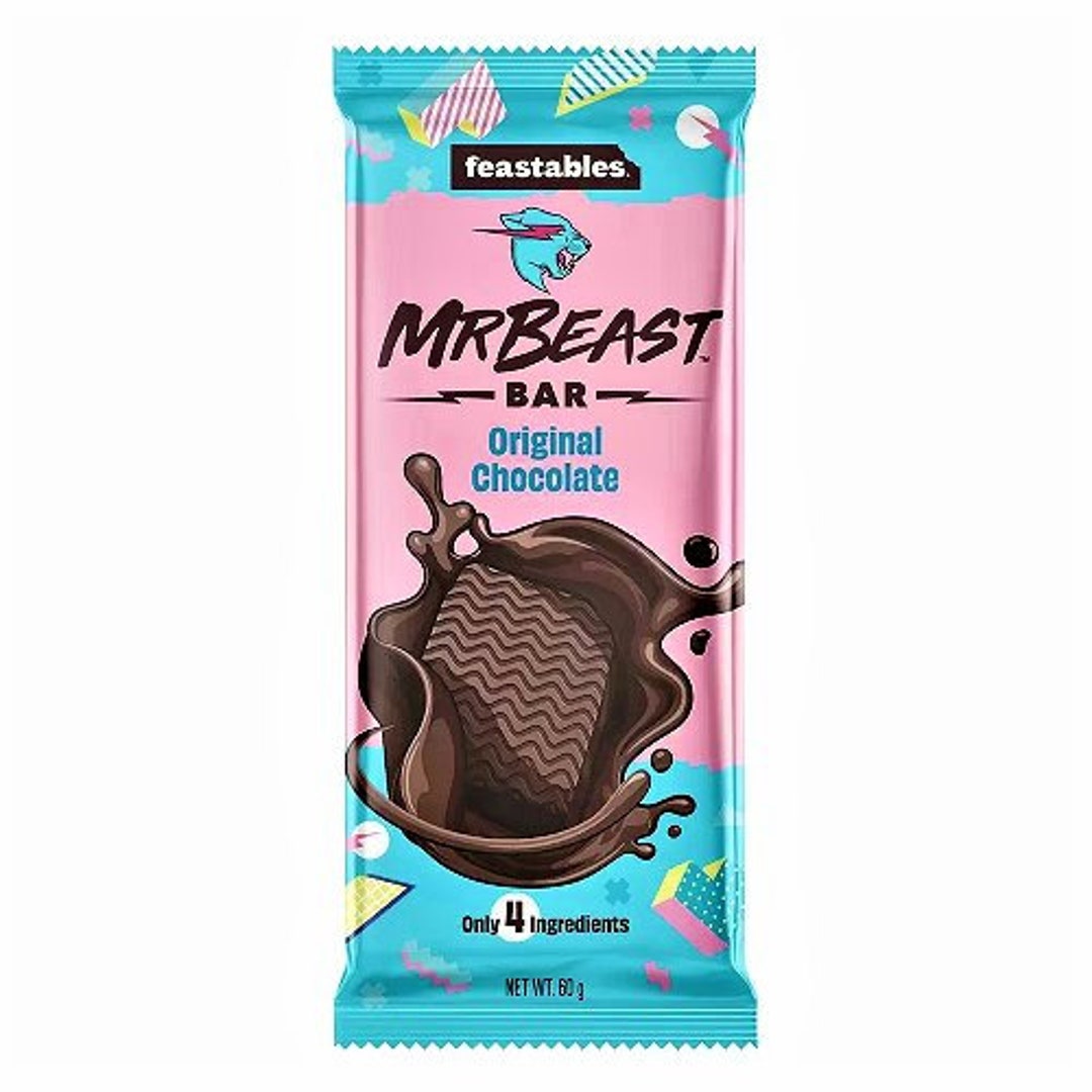 Feastables Mrbeast Original Chocolate Bar 60g - Etsy