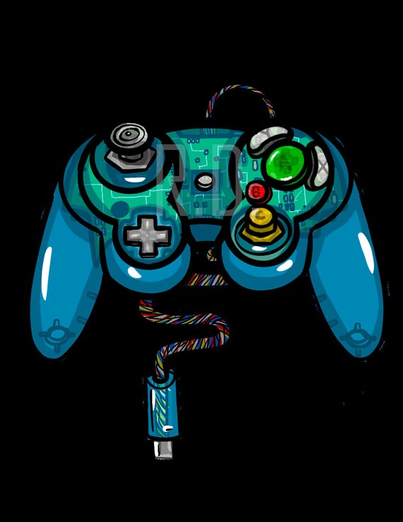 Gamecube Clear Controller Sticker - Etsy