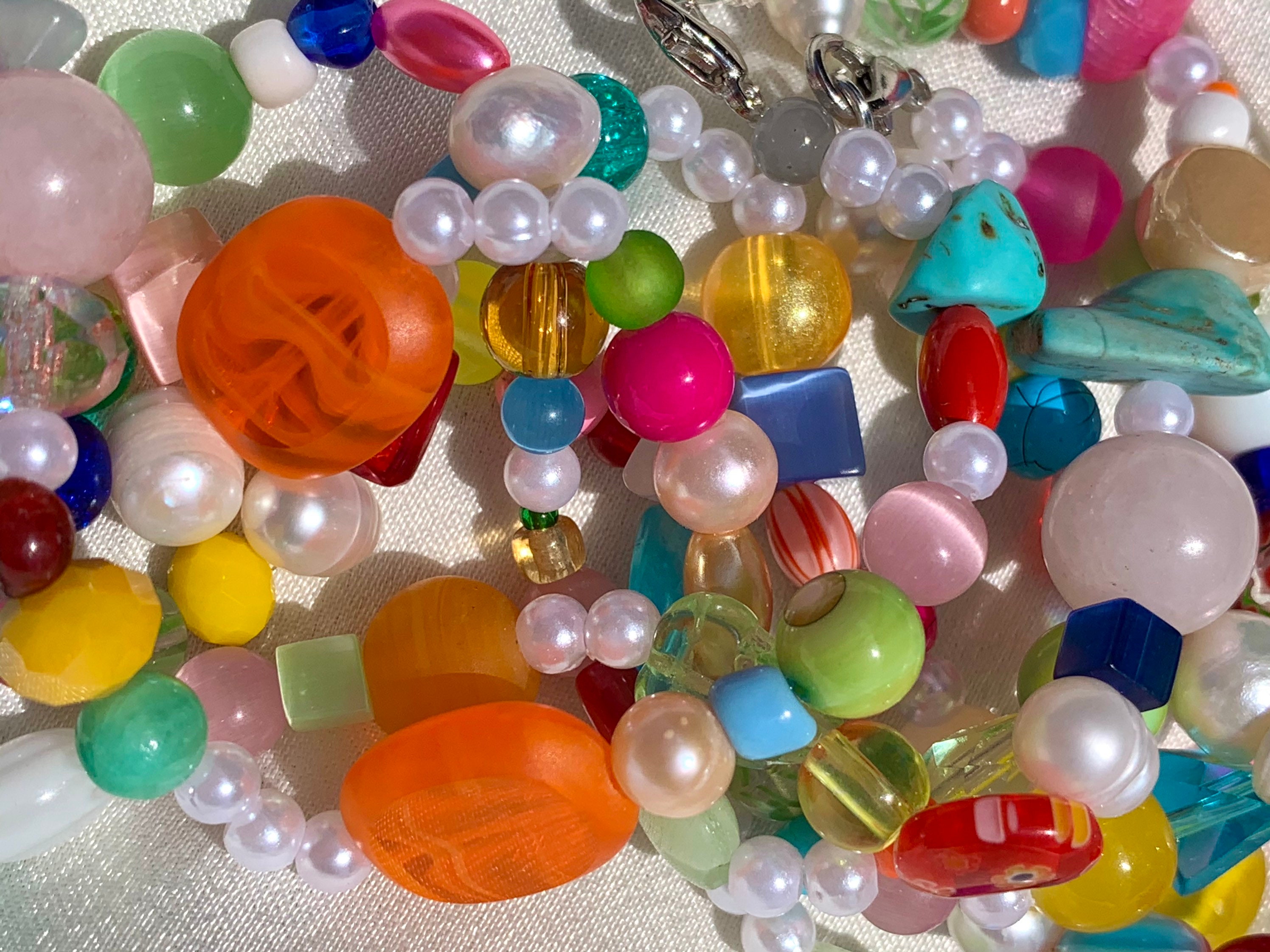 Trendy Aesthetic Beaded Funky Stackable Summer Chockers and | Etsy