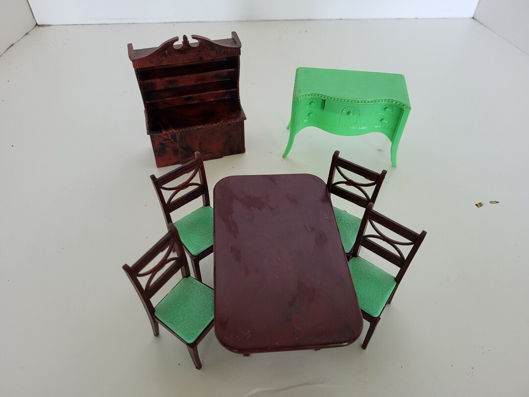 Renwal Dollhouse Furniture Dining Set - Etsy
