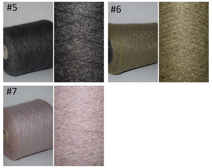100% Mohair Yarn, Italian Fine Yarn, Yarn on Cone, Cone Yarn, Hand ...