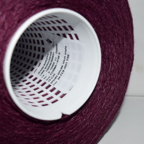 per 100 grams yarn on cone Hand Cone Yarn 20/50/15/15% Italian Yarn 100 ...