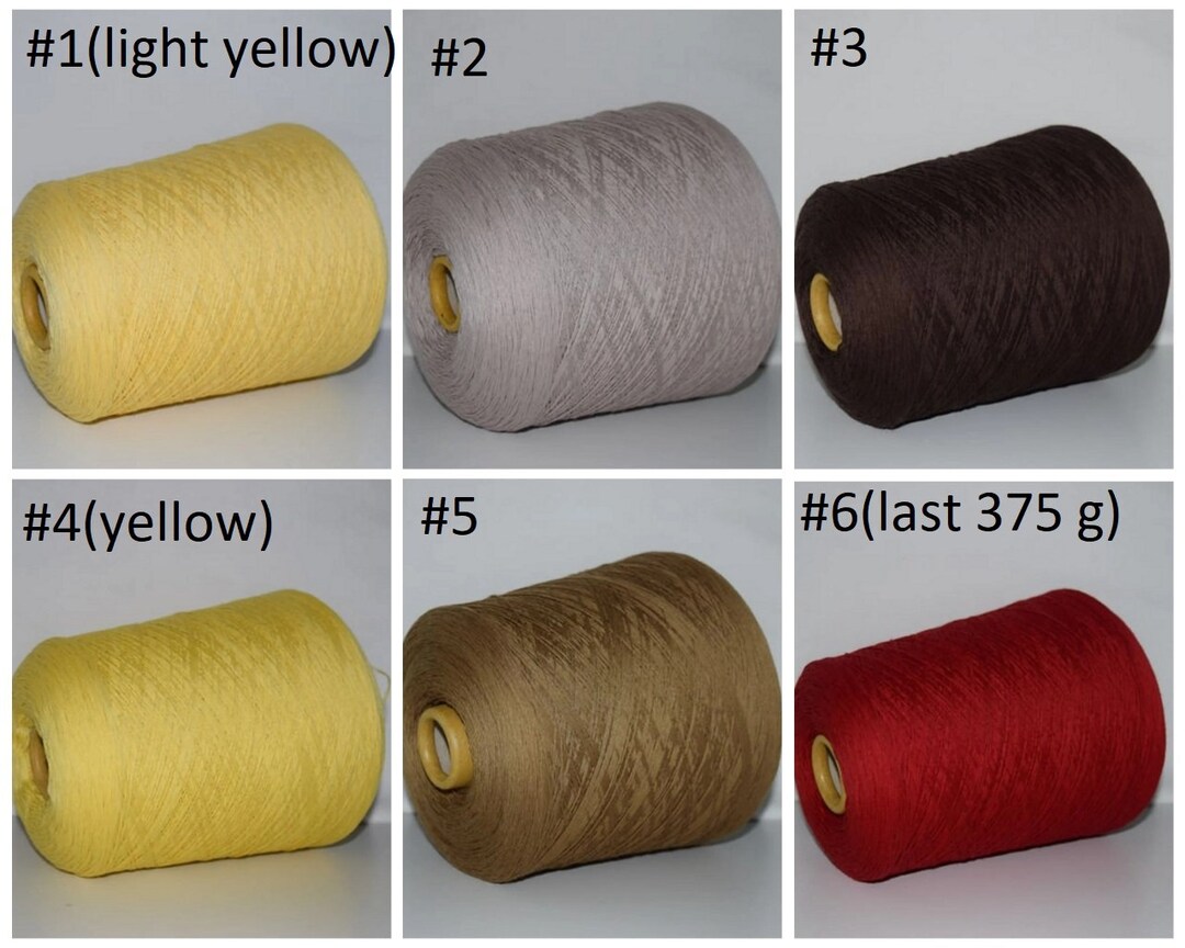 100 grams 100% Merino Wool Italian Fine Yarn, yarn on cone, per 100 ...