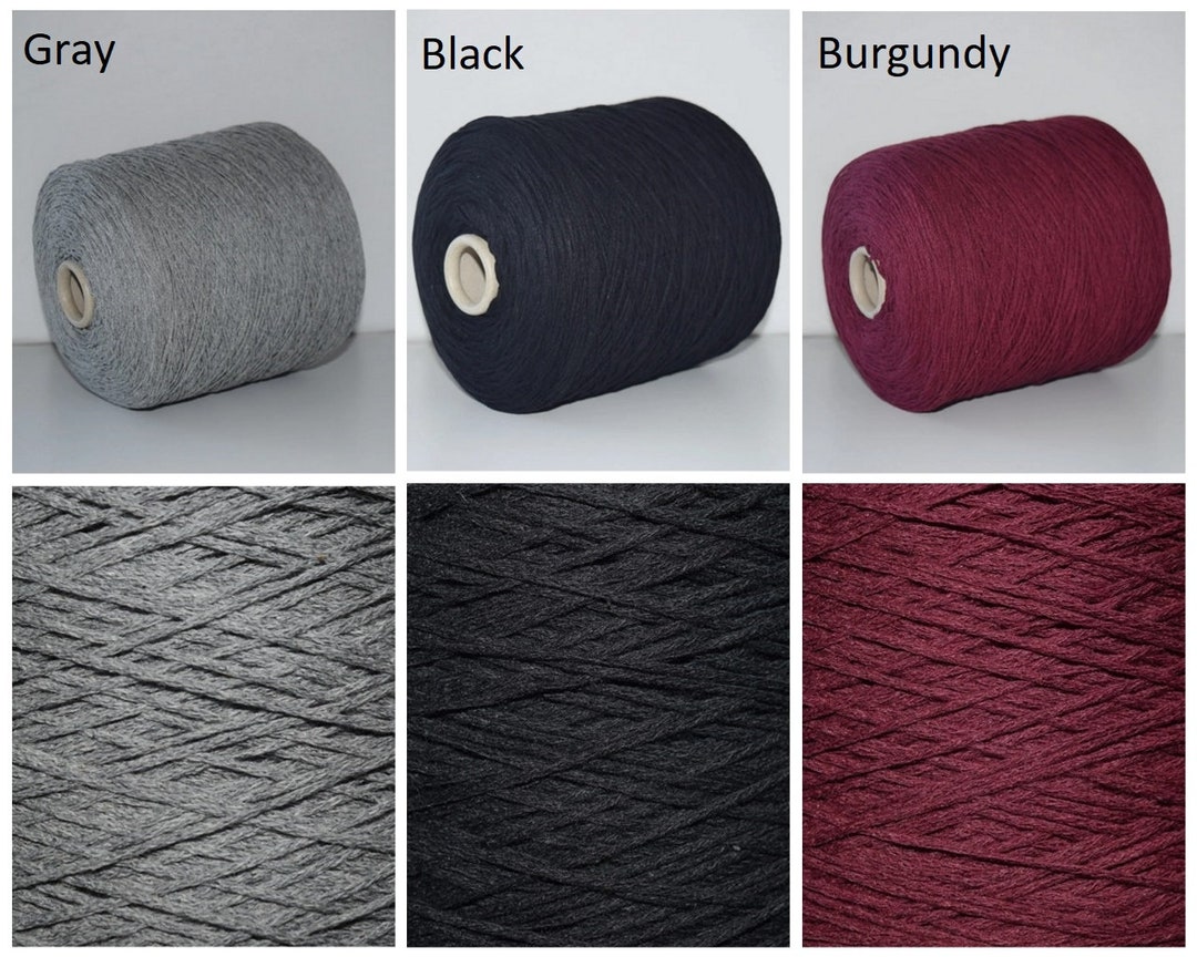 100 Grams 100% Cotton, 300 M per 100 Grams, Italian Fine Yarn, Yarn on ...