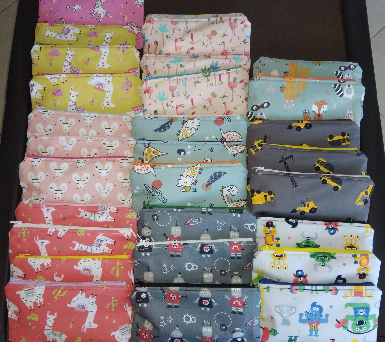 Fabric Pencil Pouch Handmade 22cm X 12cm - Etsy