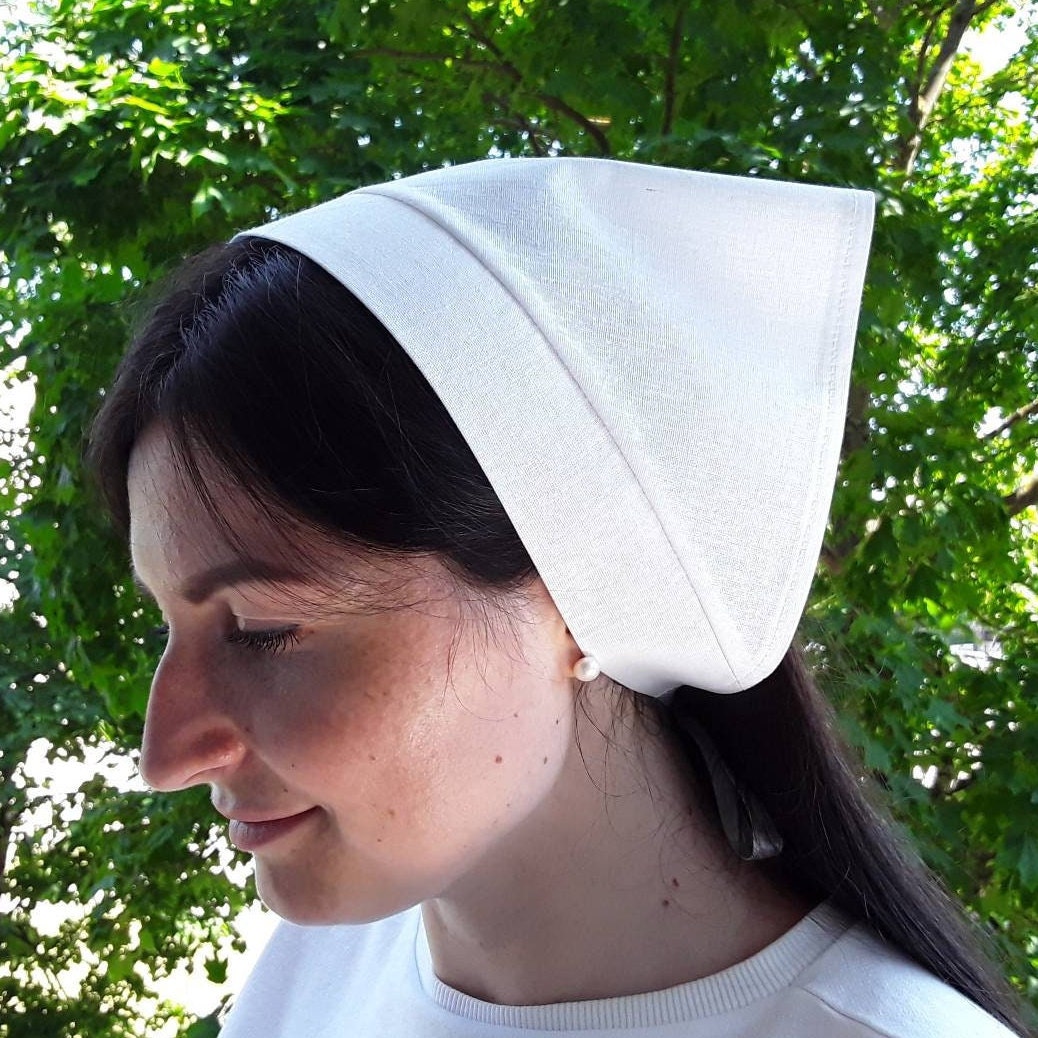 Christian Orthodox Head Cover/ Triangle Veil Cotton/ Headcovering for ...