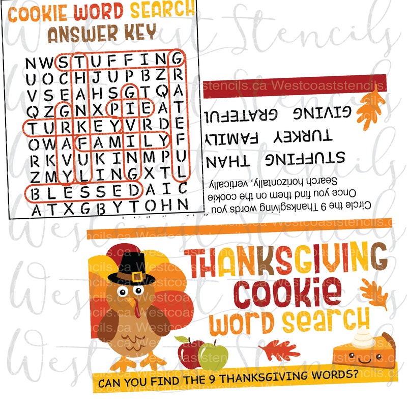 Thanksgiving Word Scramble - Etsy