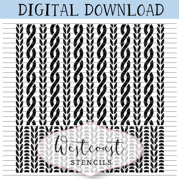 Cable Knit Sweater Svg - Etsy