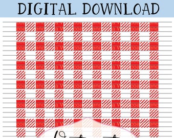 Gingham Stencil Svg - Etsy