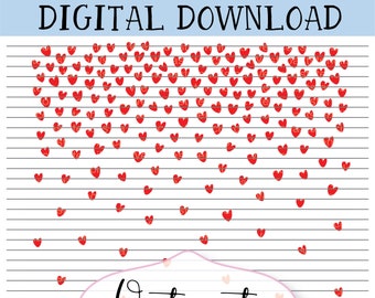 Falling Hearts Svg - Etsy