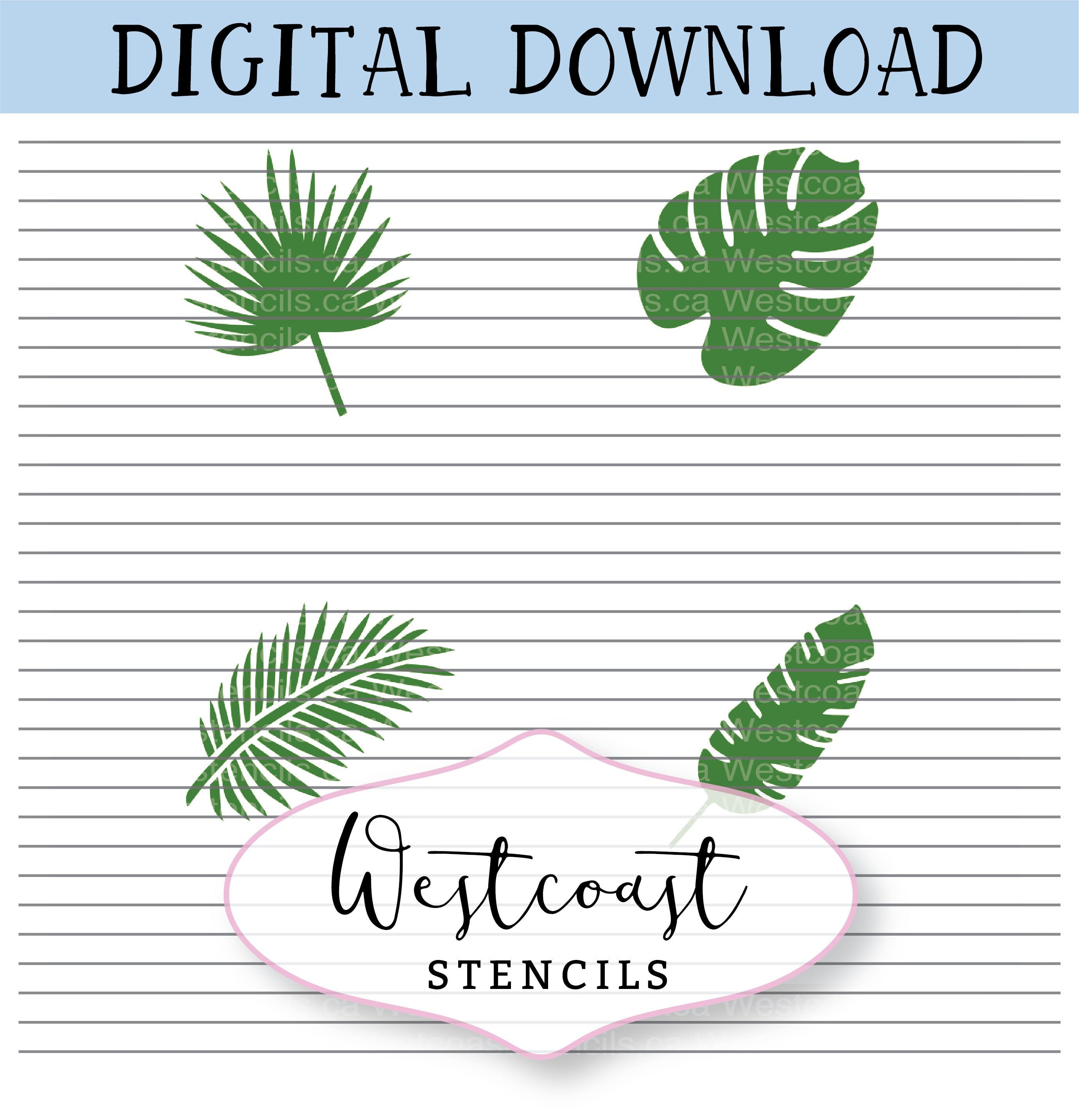 Palm Tree Leaves Template