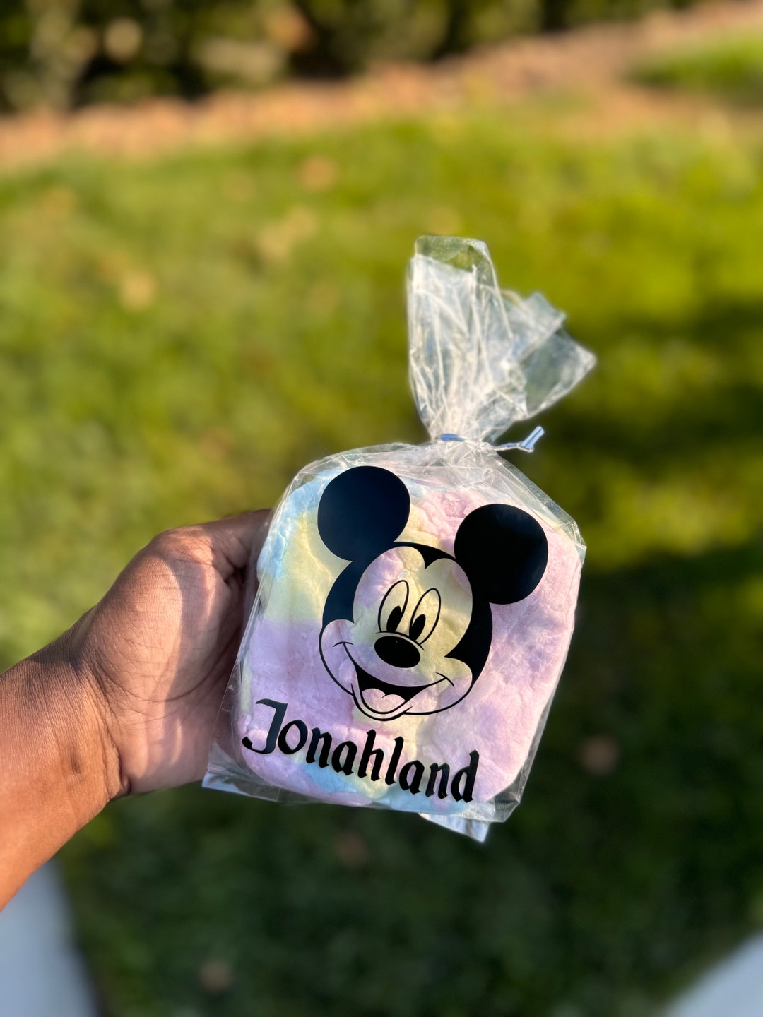 Custom Mickey Name Cellophane Bags Disneyland Themed Birthday - Etsy