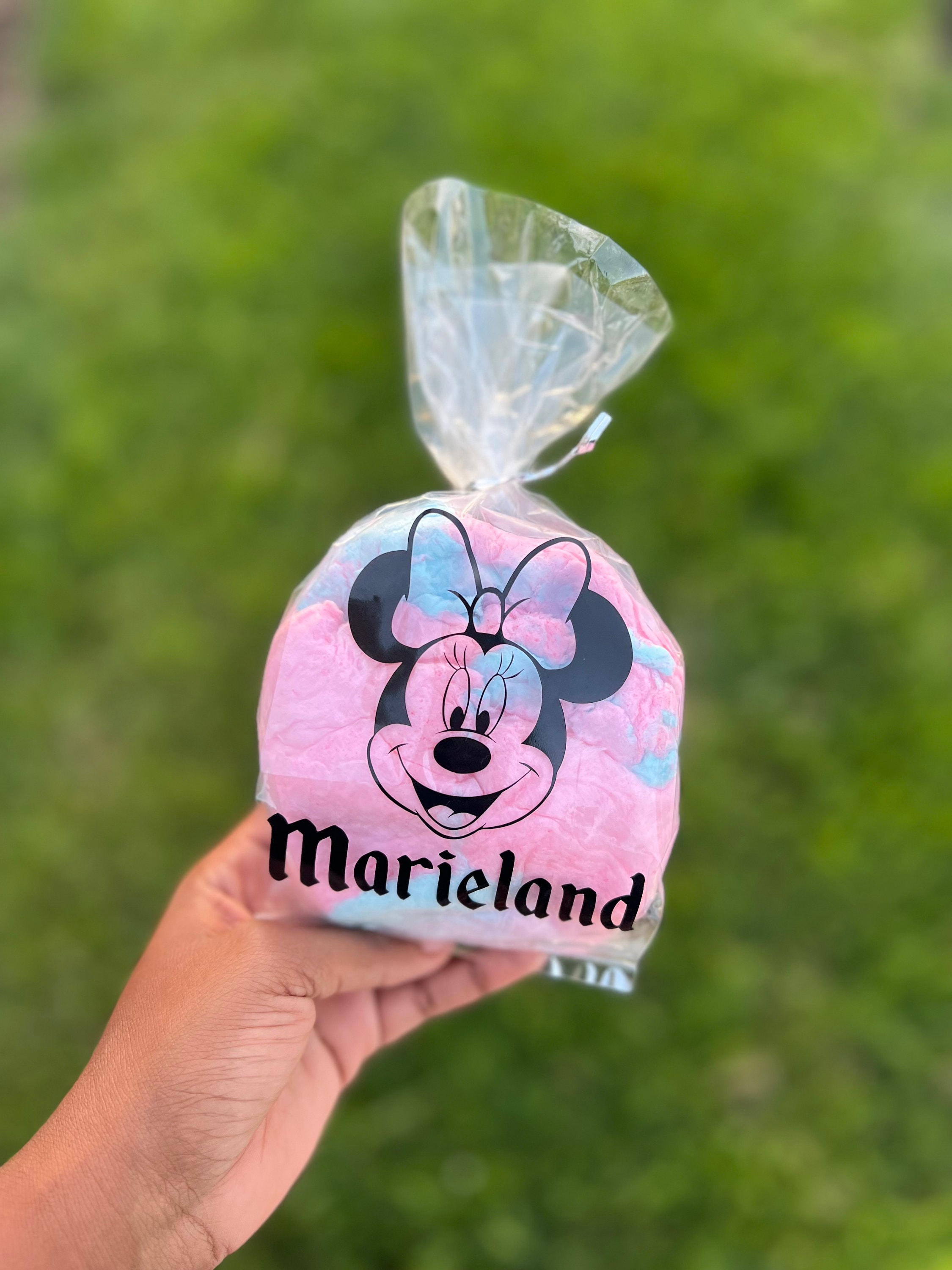 Custom Minnie Name Cellophane Bags Disneyland Themed Birthday - Etsy