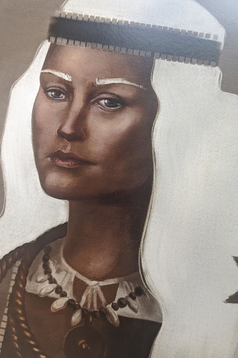 BALTIC MONA LISA | Fantasy Pagan Art | Livonian Medieval Lady Poster - Etsy