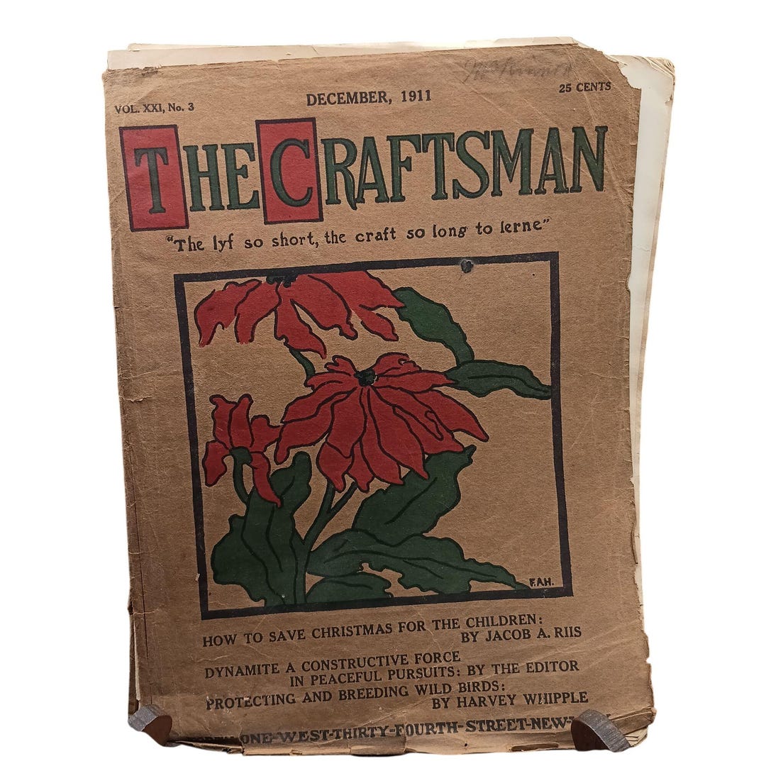 The Craftsman Magazine December 1911 Issue - Etsy