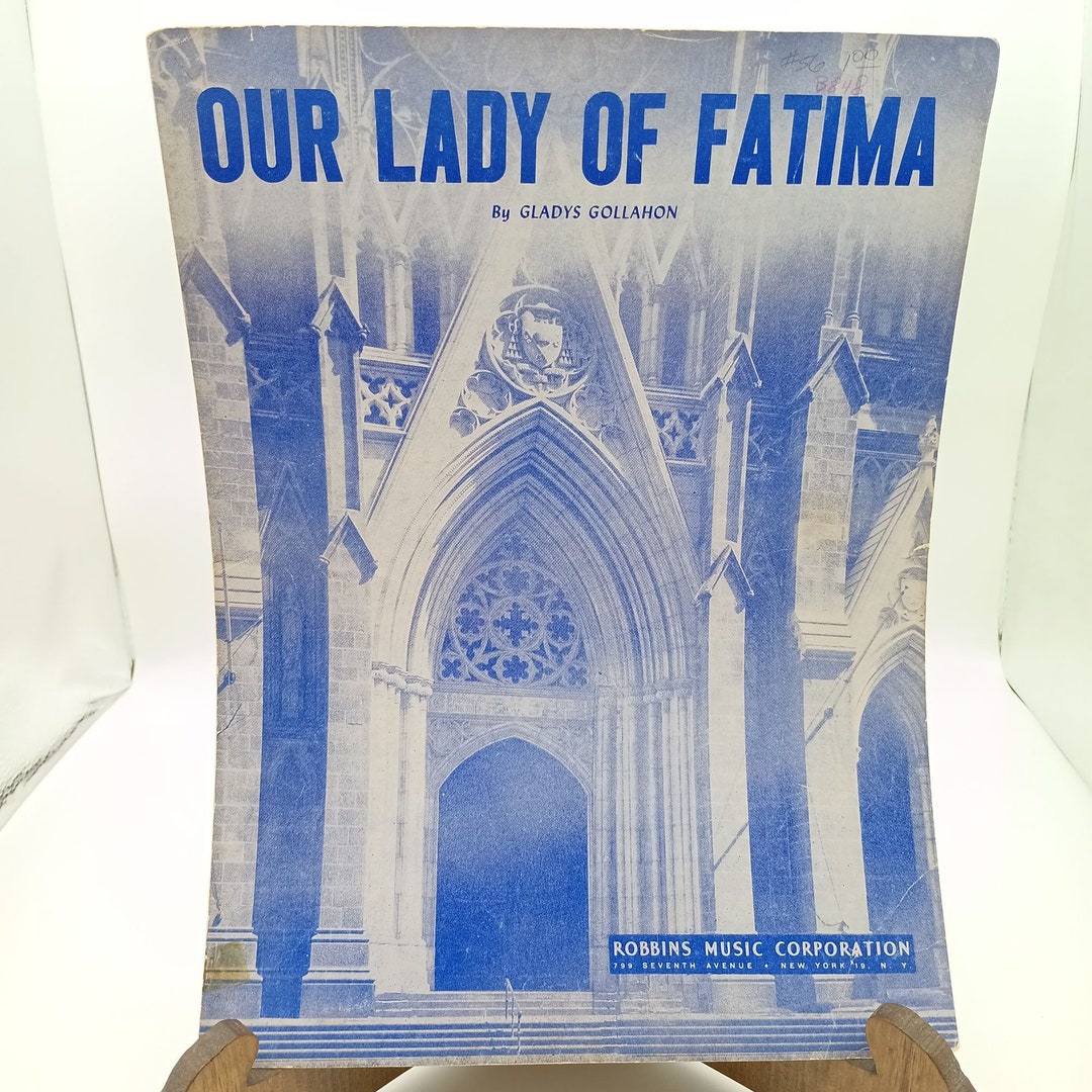 Vintage Sheet Music, Our Lady of Fatima by Gladys Gollahon, Robbins ...