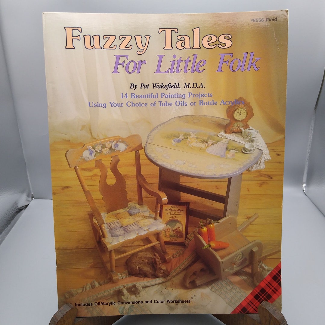 Vintage Craft Patterns, Fuzzy Tales for Little Folk 8556, Painting ...