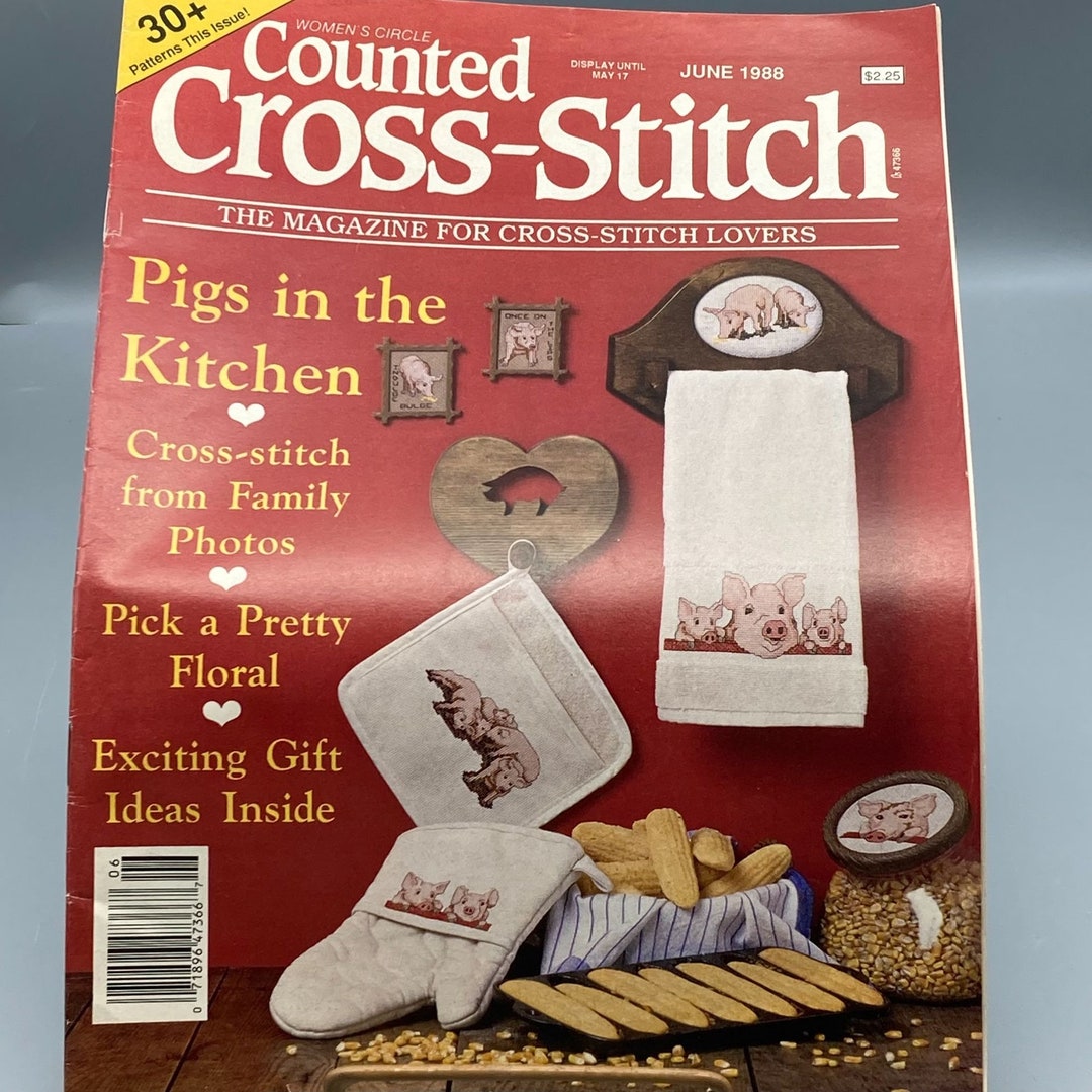 Vintage Craft Patterns, Womens Circle Counted Cross Stitch Magazine ...
