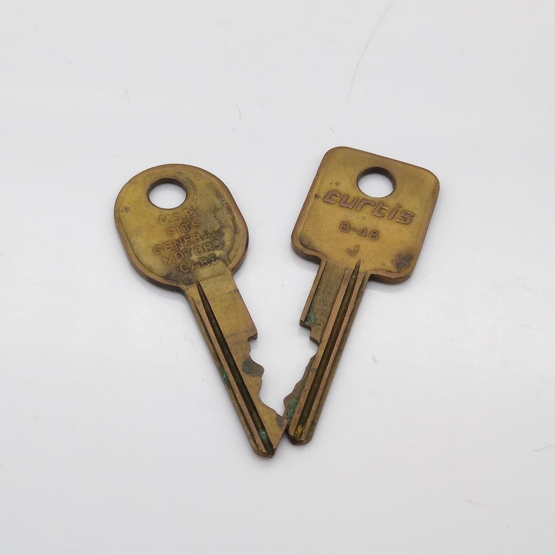 Vintage Brass Curtis Key Set General Motors GM B47 K and B46 J ...