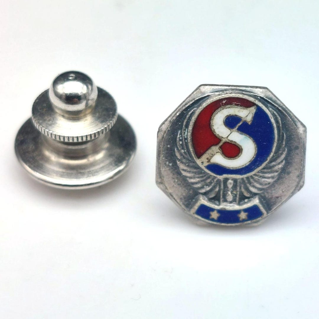 Vintage U.S. Army Specialist Enamel Pin Leavens Sterling WWII Era ...