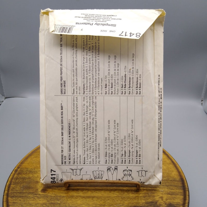 UNCUT Vintage Craft Sewing PATTERN Simplicity 8417 Wardrobe - Etsy