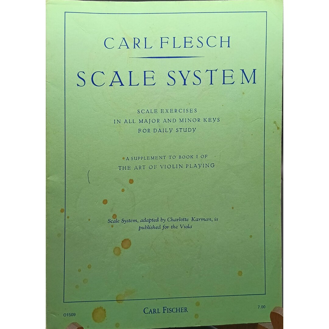Carl Flesch Scale System Vintage Violin & Viola Music Book - Etsy