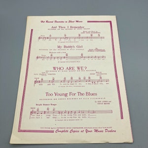 Vintage Sheet Music, Wayward Wind by Gogi Grant, Herb Newman and Stan ...