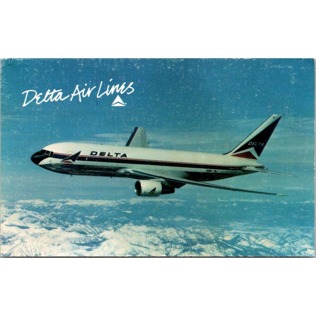 Vintage Delta Air Lines Boeing 767 Postcard - Etsy