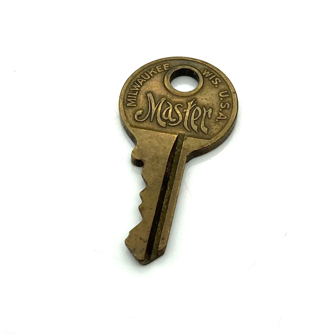 Vintage Master Lock Key Brass 3592 - Etsy