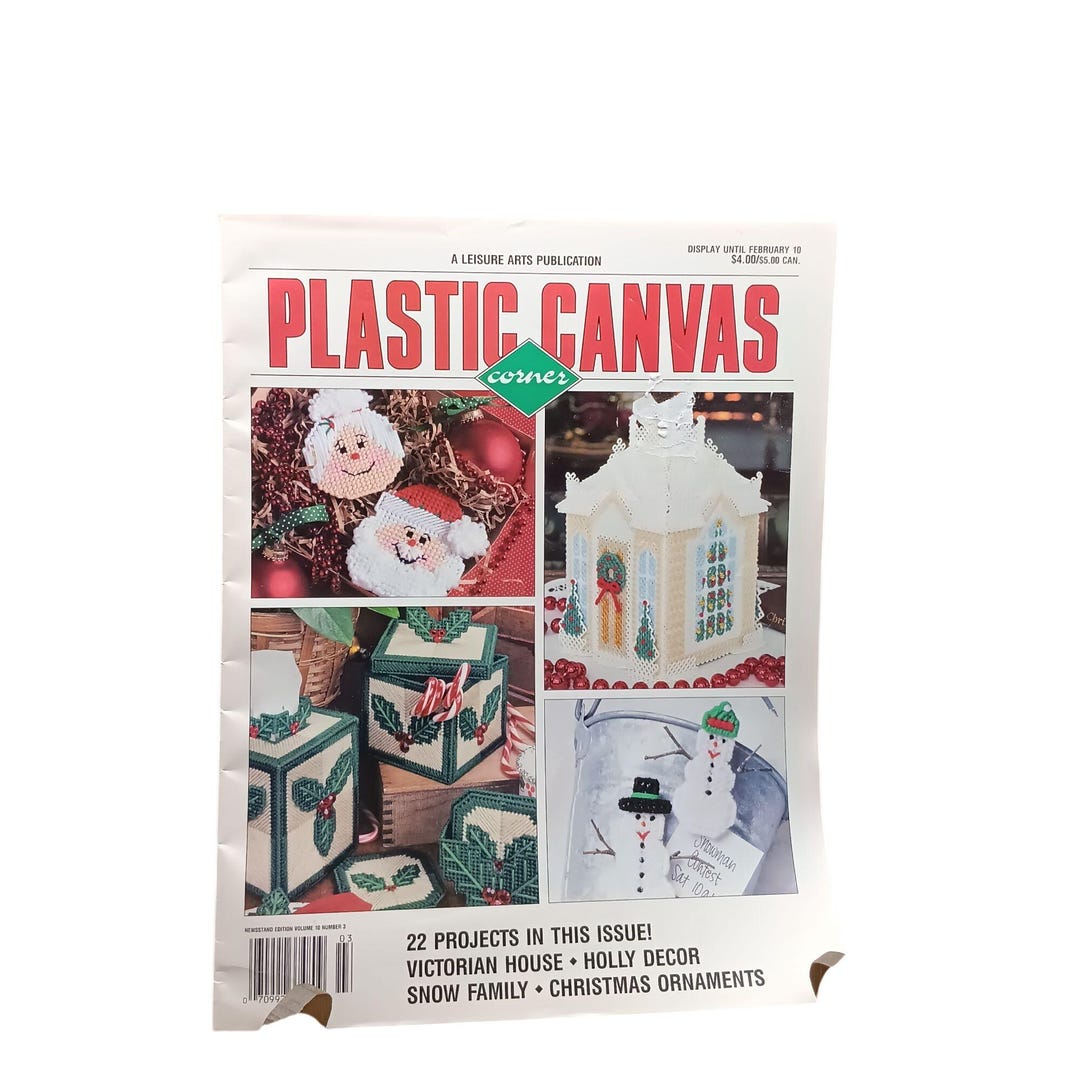 Vintage Plastic Canvas Corner Magazine January 1998 Issue Featuring ...
