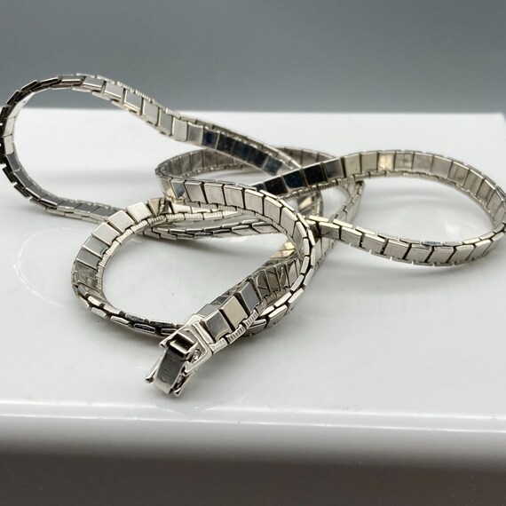 Vintage Monet Presidential Link Chain, Retro Silver T… - Gem