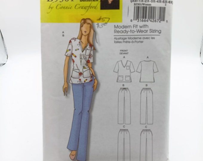 UNCUT Sewing PATTERN Butterick B5301, Womans Easy Connie Crawford 2008 ...