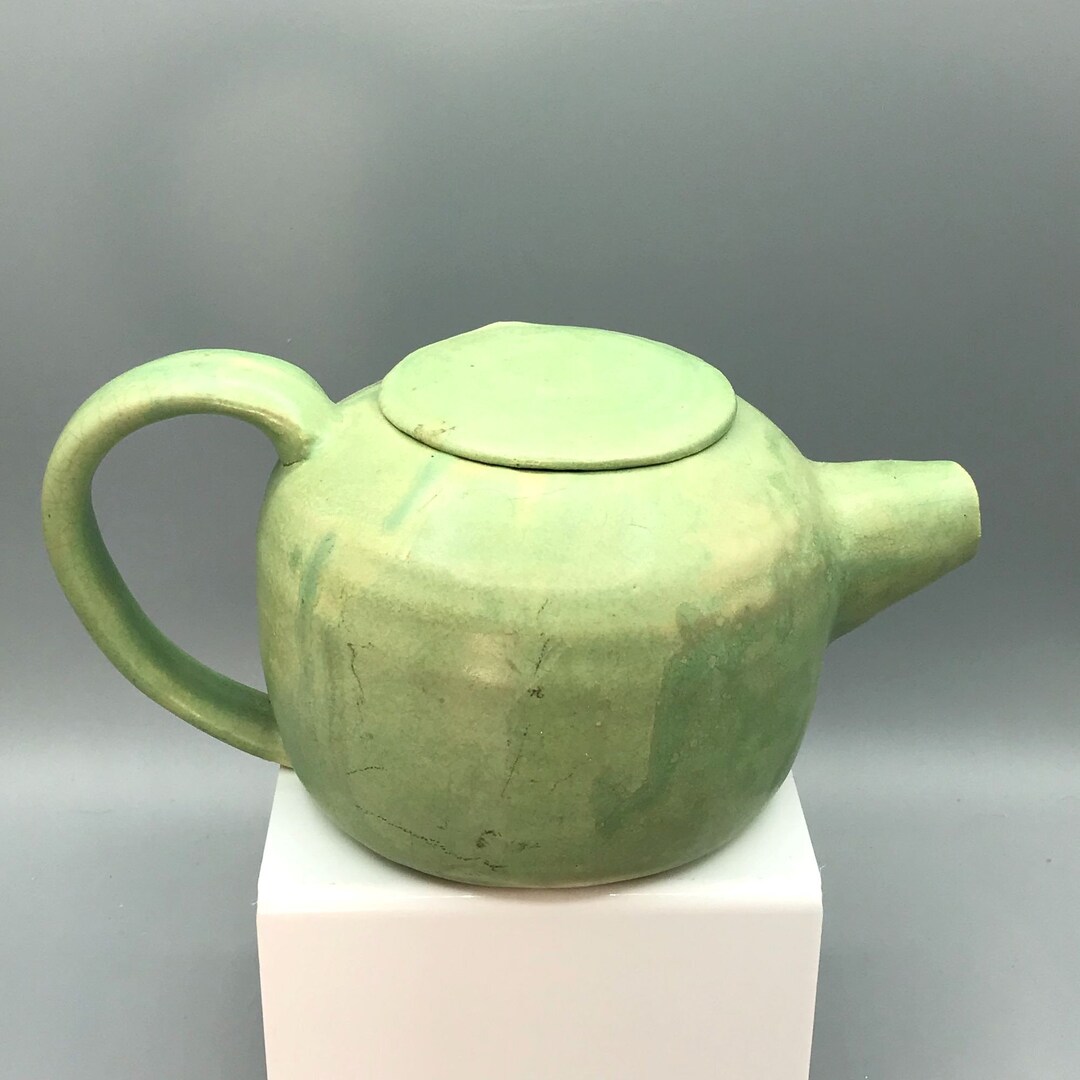Vintage Studio Art Stoneware Teapot Hand Thrown Pottery With - Etsy