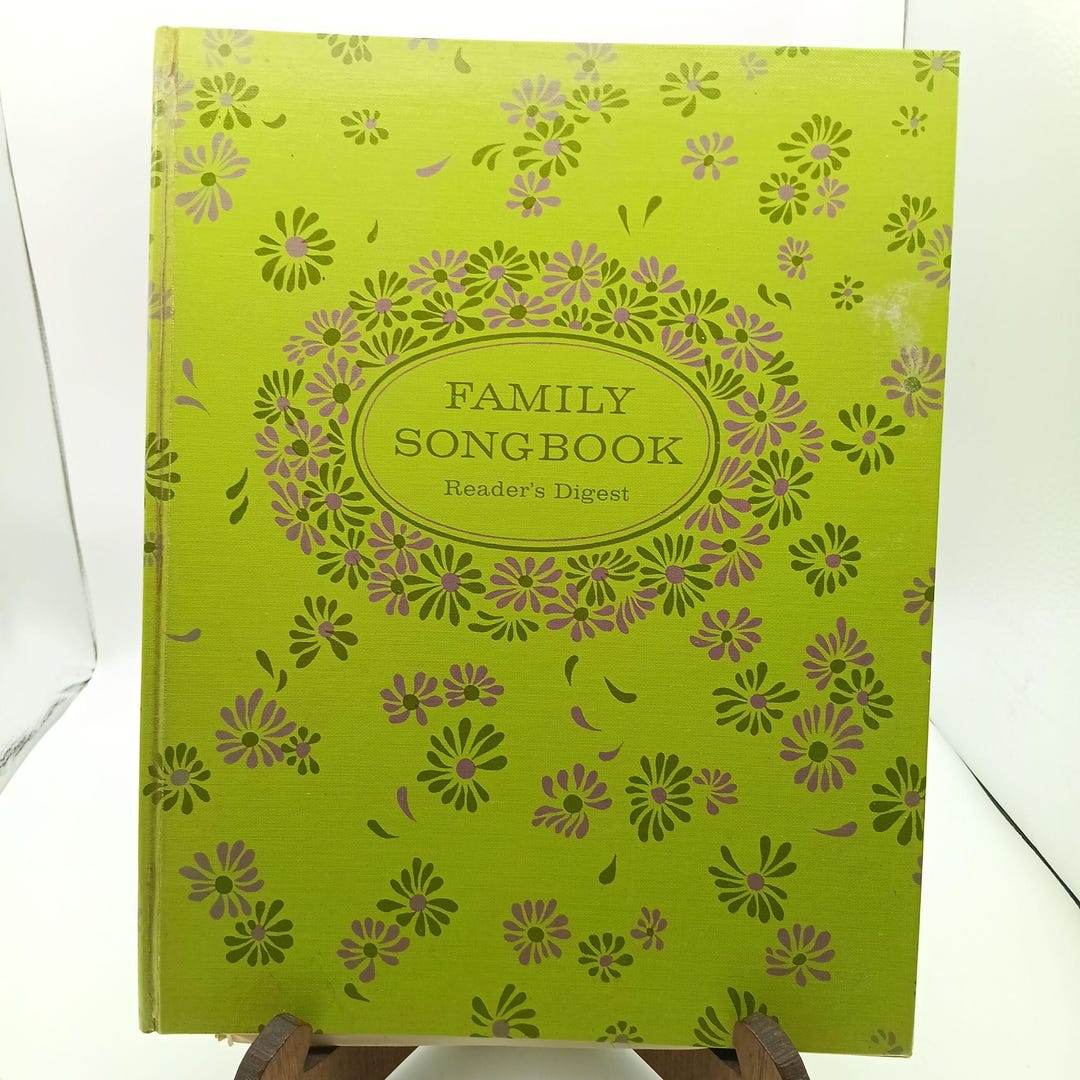 Readers Digest Family Songbook Hardcover 1969 Spiral Bound Vintage ...