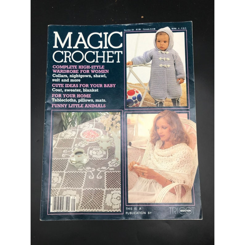 Vintage Craft Patterns, Tricot Magic Crochet 29, Retro 1980s 56750 - Etsy
