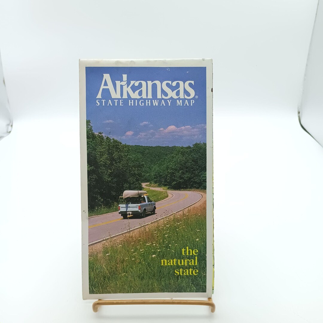 Vintage 1990 Arkansas State Highway Map With Scenic Cover Art - Etsy