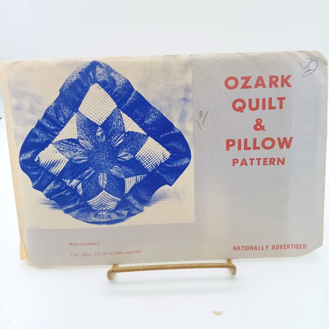 UNCUT Vintage Ozark Crafts Sewing PATTERN, 1970s Quilt and Pillow - Etsy