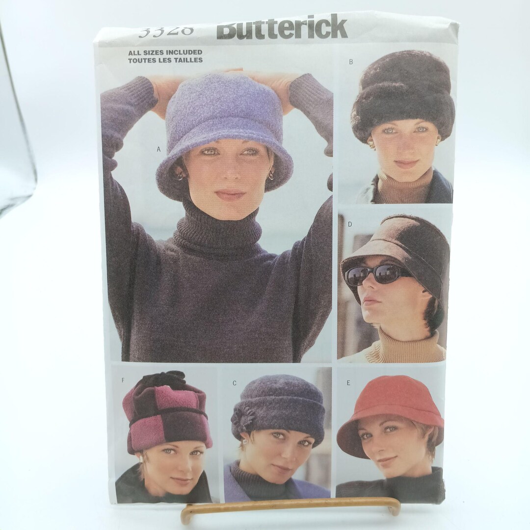 Vintage Butterick 3328 Sewing Pattern Misses Hats All Sizes 2001 - Etsy